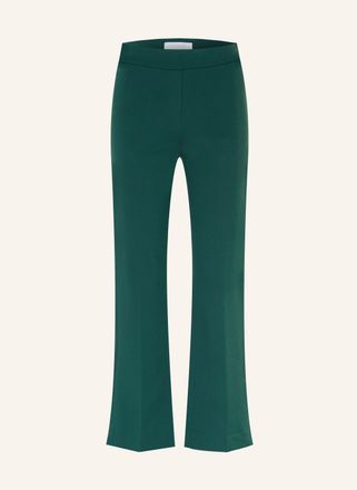 Rich & Royal Bootcut-Hose Aus Jersey gruen