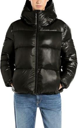 Replay W7909 Veste matelassée, Noir (098), M Femmes