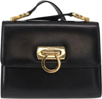 Ferragamo Sac port&eacute; &eacute;paule Gancini Pre-owned - Femme - Pre-owned - Noir - Taille: ONE Size