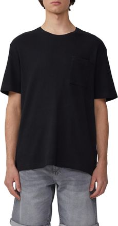 QS by s.Oliver T-Shirt aus Waffelpiqué mit Brusttasche