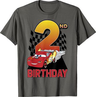 Disney Pixar Cars Lightning McQueen zum 2. Geburtstag, ausziehbar T-Shirt