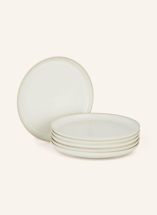 Ferm Living Ferm Living 6er-Set Speiseteller Sekki weiss