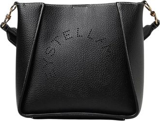 Stella McCartney Femme, Sacs, Noir, Taille: ONE Size Sac Mini Tote avec Logo Perfor&eacute;