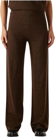 Moss Copenhagen Braune Merinowoll-Jogger f&uuml;r Frauen - - Trousers - Damen - Braun - M/L