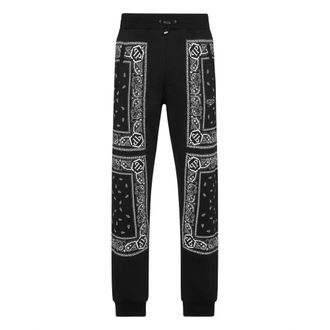 Philipp Plein Homme, Pantalons, Noir, Taille: L Trackpants Paisley