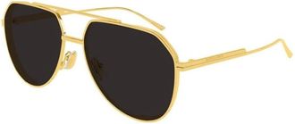 Bottega Veneta unisex, Accessoires, Jaune, Taille: 60 MM Aviator Lunettes de soleil