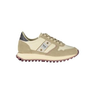 Blauer Sports Sneaker - - Shoes - Damen - Beige - 39 EU