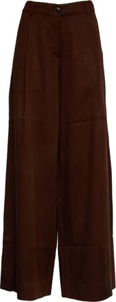 Essentiel Femme, Pantalons, Brun, Taille: 42 FR Justicia Wide Pantalons