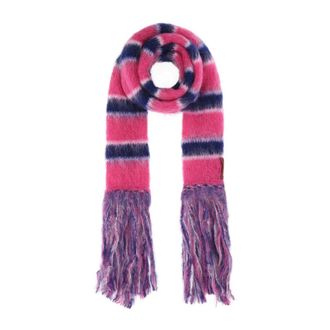 Marni Homme, Accessoires, Multicolore, Taille: ONE Size &Eacute;charpe Brod&eacute;e en Mohair M&eacute;lang&eacute;