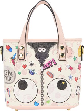 Mymo Handtasche Handtasche Frauen rosa wei&szlig;