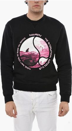 Dsquared2 Crew Neck SURF Sweatshirt with Front Print size M