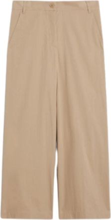 Max Mara Femme, Pantalons, Beige, Taille: 34 FR Pantalon Large Court