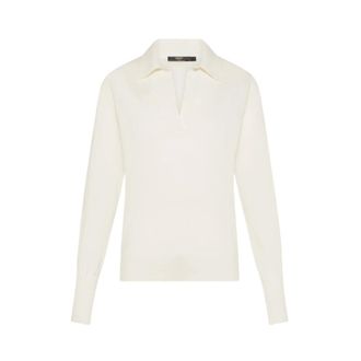 Seventy Polo &agrave; manches longues - Femme - Pulls - Blanc - Taille: 38 FR