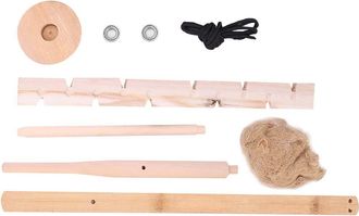 Generic Holzbohr- und Feuerherstellungswerkzeug, Langlebiges Notfall-Z&uuml;ndset f&uuml;r den Au&szlig;enbereich f&uuml;r Camping, Wandern, &Uuml;berleben f&uuml;r Naturliebhaber. Holzfarb