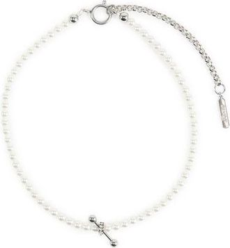 Justine Clenquet Collier ras de cou Gianni en perles