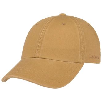 Stetson Rector Basecap Damen Herren Baumwollcap Sonnenschutz UV-Schutz 40+ Gr&ouml;&szlig;enverstellbar Baseballcap Sommer Winter beige One Size