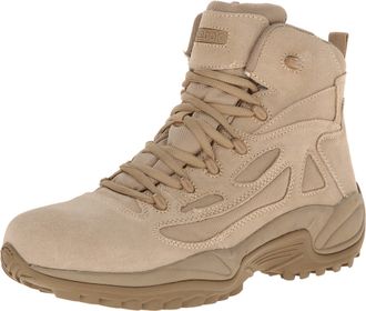 Reebok Work Mens Rapid Response RB8695 Safety Boot,Tan,8 W US