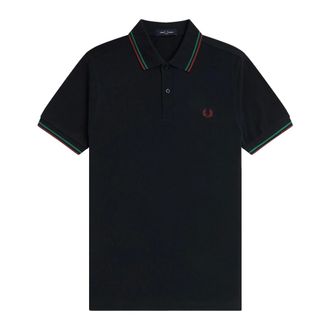 Fred Perry Homme, Tops, Bleu, Taille: XL M3600 Slim Fit Twin Tipped Polo