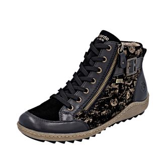 Remonte Damen R1441 Schnürstiefel, schwarz 03, 41 EU