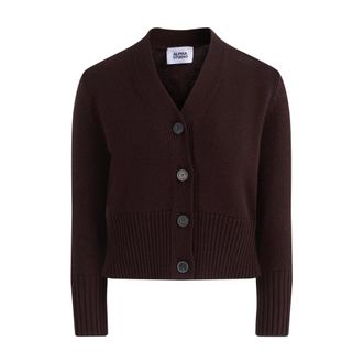 Alpha Studio Cardigan M Lunga - Femme - Pulls - Brun - Taille: 38 FR