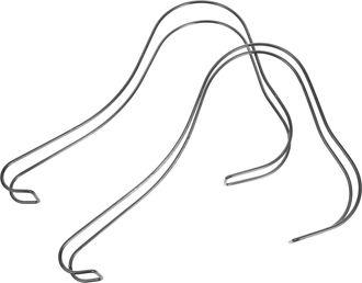 Pretyzoom 2 Stück Rostfreier Stahlschuhstützenrahmen Verkaufsständer für High Heels Schuhformeinlagen schuhregal Metall Formhalter für hohe Stiefeleinsätze schu