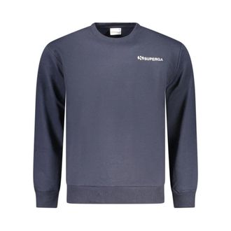 Superga Cotton Crewneck Sweatshirt - - Sweatshirts & Hoodies - Herren - Blau - L