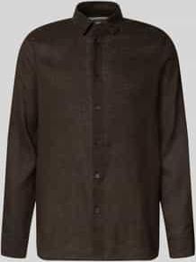 Drykorn Slim Fit Freizeithemd aus Leinen-Baumwoll-Mix Modell RAMIS