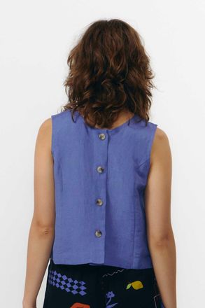 Suite13lab Damen vegan Oberteil Fuji Mid Blue