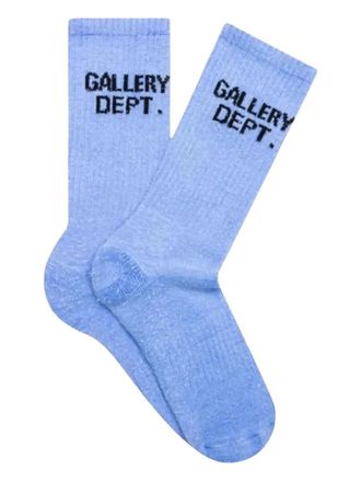 Gallery Dept. chaussettes &agrave; logo imprim&eacute; - Bleu