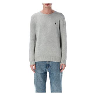 Polo Ralph Lauren Homme, Pulls, Gris, Taille: M Pull ras du cou en coton