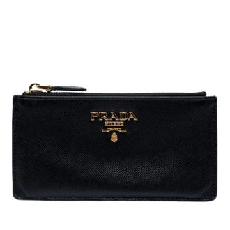 Prada Porte-cartes Pre-owned - Femme - Pre-owned - Noir - Taille: ONE Size
