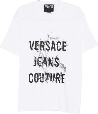 Versace Jeans Couture Homme, Tops, Blanc, Taille: XL T-shirt 80Gahc01 Cj01C 003