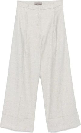 D.exterior Femme, Pantalons, Beige, Taille: 42 FR Pantalone