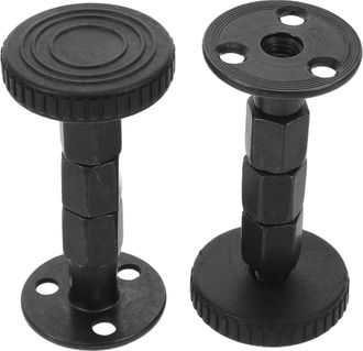 OSALADI Verstellbarer Kopfteilstopper 78-105mm aus Schwarzem Stahl Anti Wackel Bett und Sofastabilisator mit Wandschutzpolstern f&uuml;r Bettgestelle und M&ouml;bel