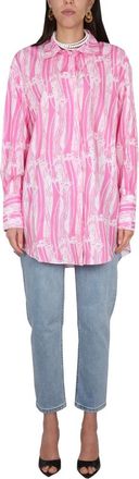 Patou Femme, Blouses et Chemises, Rose, Taille: 38 FR Mini Robe Chemise