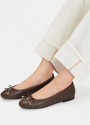 Tommy Hilfiger Ballerinas Th Charm Monogram Ballerina FW0FW09683 Braun