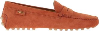 Tod's Suede Loafer With Iconic Pebbled Sole - Gr. 36,5 (EU) - in Rot