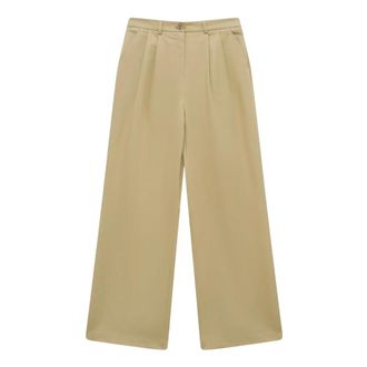 Bugatti Straight Pleated Hosen - - Trousers - Damen - Beige - M