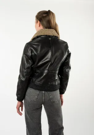 Mauritius Lederjacke MWHiver mit abnehmbarem Kragen