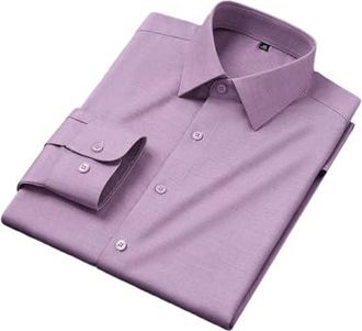 Generic Chemise &agrave; manches longues en laine &eacute;lastique douce pour homme, 2285-03, 3XL