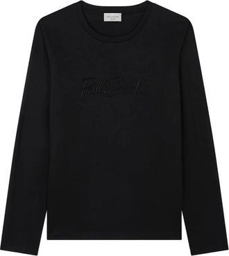 Paul & Shark T-Shirt mit Logo-Stickerei - Schwarz