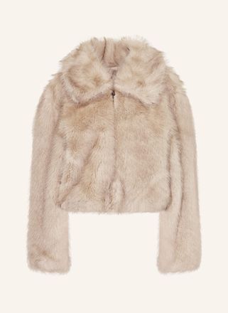 Frankie Shop Kunstfell-Jacke Hope weiss