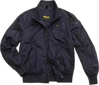 Blauer Homme, Vestes, Bleu, Taille: S Brahms Bomber Jacket