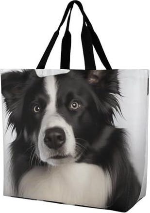 Generic Border Collie Sac Courses Pliable Sacs Imperm&eacute;able Sac A Main Femme Pour Quotidienne Gym Voyage