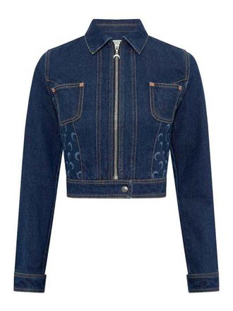 Marine Serre Veste Casual - Bleu