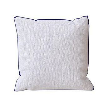 Soleil d'Ocre Coussin en Coton recycl&eacute; 40x40 cm Pierre Bleu