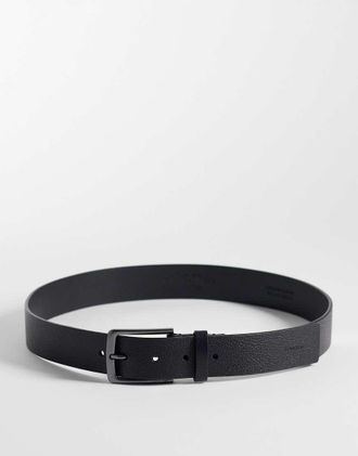 Calvin Klein Ceinture &agrave; boucle grain&eacute;e 35mm - Noir