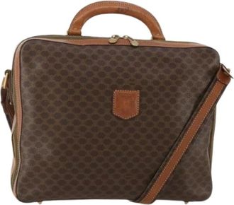 Celine Pre-owned Vintage Macadam Hand Bag - Femme - Pre-owned - Brun - Taille: ONE Size