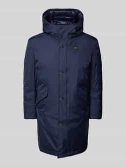 Blauer Parka mit Kapuze Modell FALCON