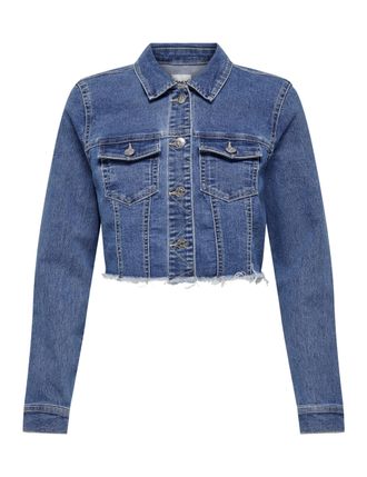 Only Onlwonder Ls Cropped DNM Jacket Gua Noos